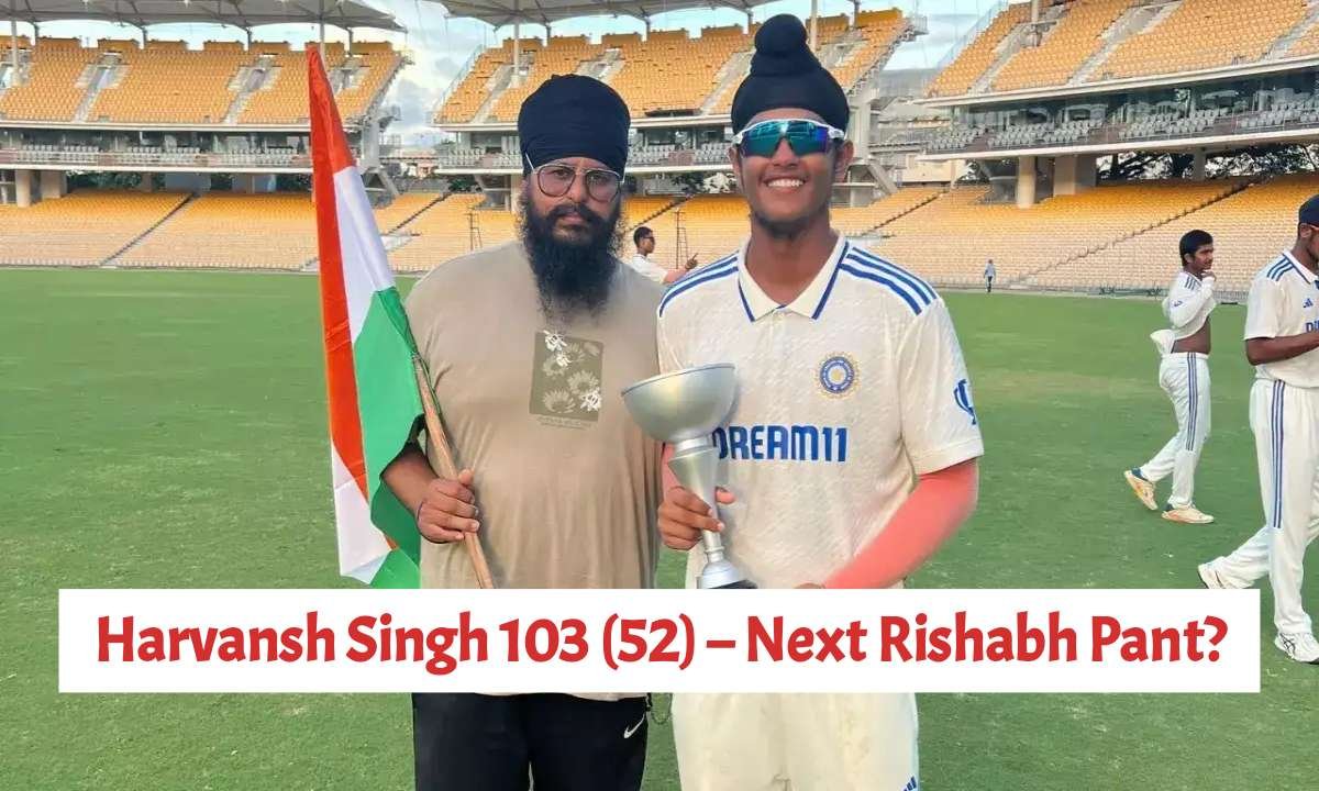 Harvansh Singh Hits 103 off 52 Balls , Fans Call Him the Next Rishabh Pant!