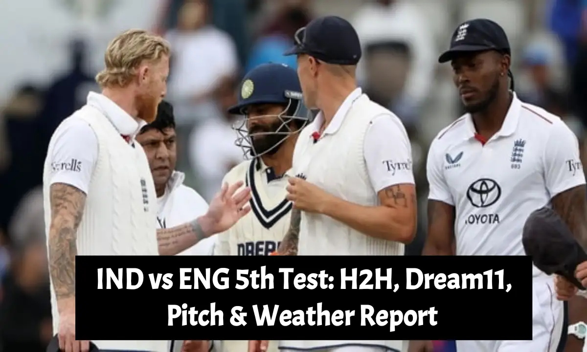 IND vs ENG 2025: 5th Test Match, Head to Head, Dream11 Prediction ...