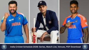 India Next Cricket Match Schedule: Dates, Venues, Match List