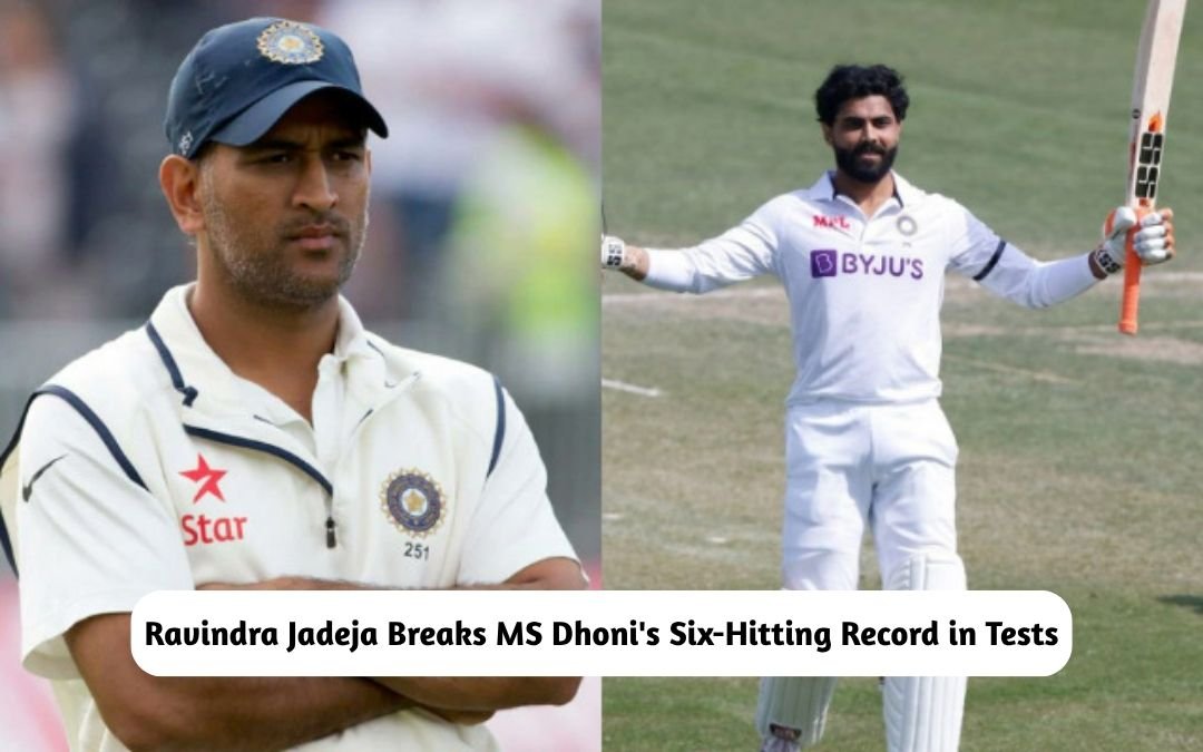 IND vs WI 1st Test: Ravindra Jadeja Breaks MS Dhoni's Six-Hitting ...