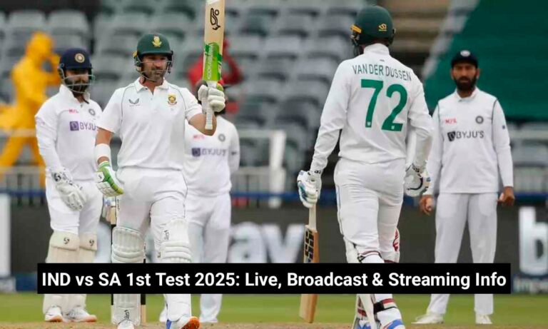 IND vs SA 1st Test 2025: Where to watch, broadcast channel, Telecast ...