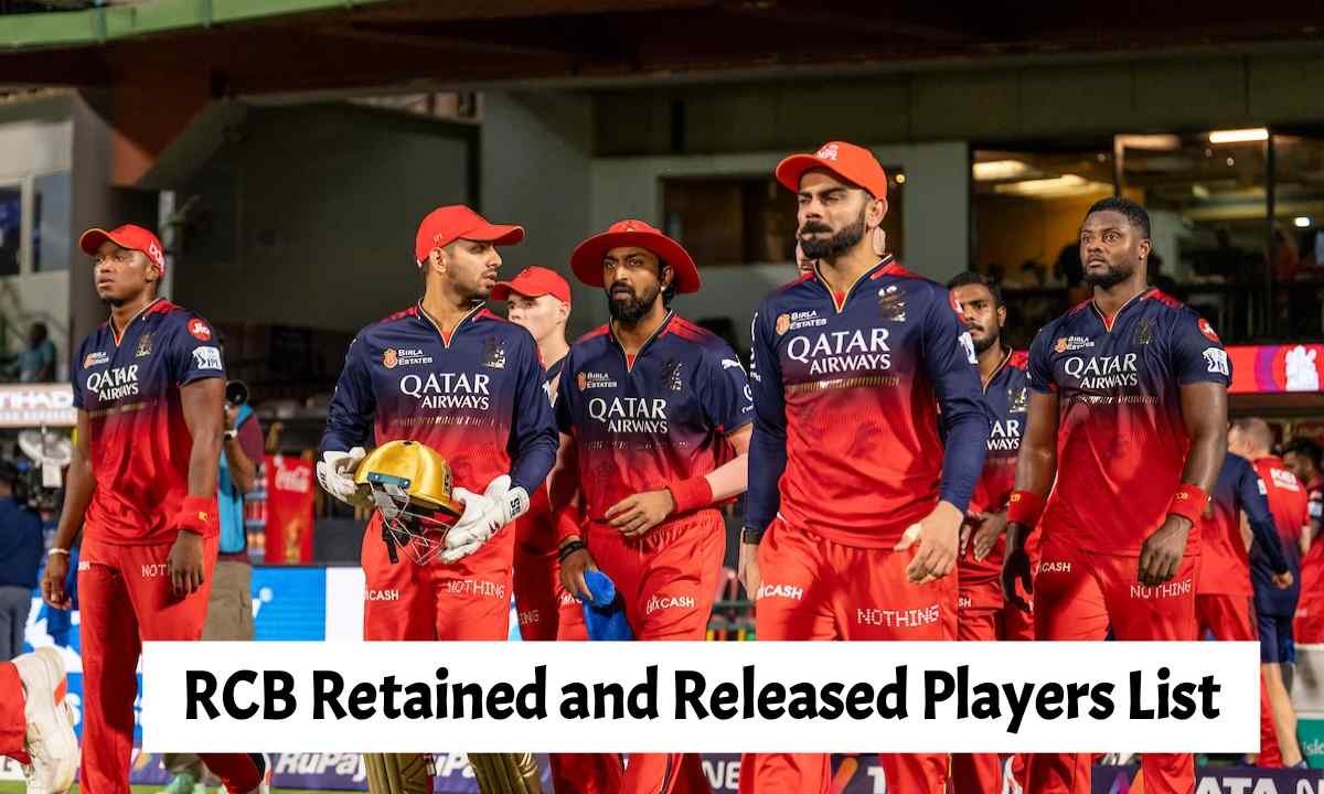 IPL 2026 Retention: RCB Retained and Released Players List