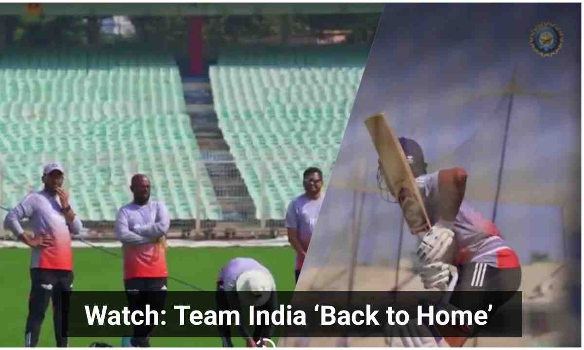 Watch: Team India ‘Back to Home’, Intense Test Training at Eden Gardens
