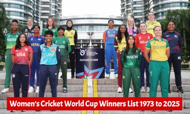 ICC Women’s Cricket World Cup Winners List Year Wise (1973 to 2025)