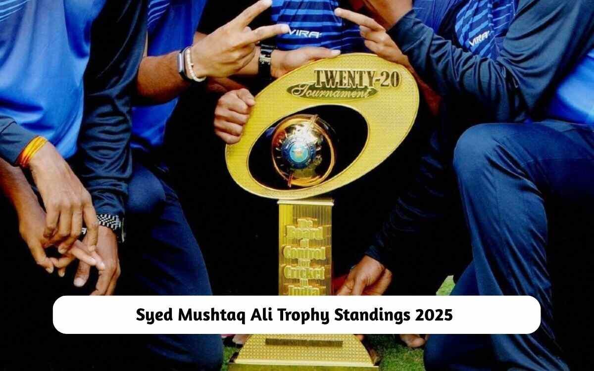 Syed Mushtaq Ali Trophy Standings - Check the Points Table! – crictrends.in