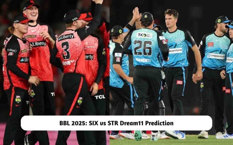 BBL 2025: SIX vs STR Dream11 Prediction Today Match 4, Pitch Report ...