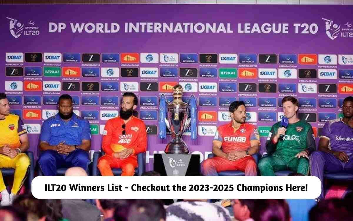 ILT20 Winners List - Checkout the 2023-2025 Champions Here! – crictrends.in