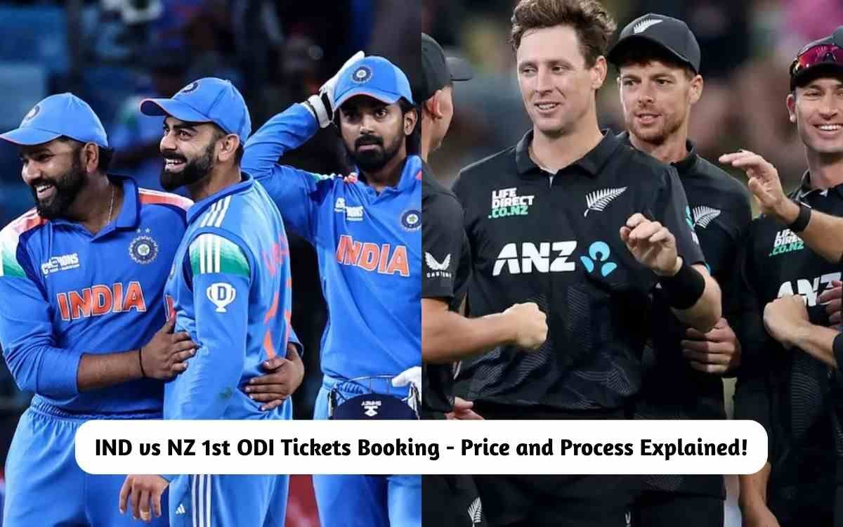 IND vs NZ 1st ODI Tickets Booking - Price and Process Explained ...