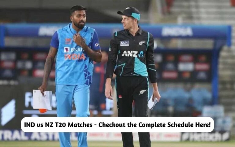 IND vs NZ T20 Matches - Checkout the Complete Schedule Here ...