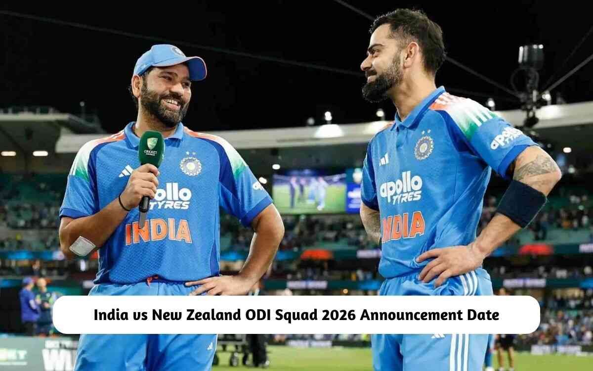 Check the India vs New Zealand ODI Squad 2026 Announcement Date Here ...