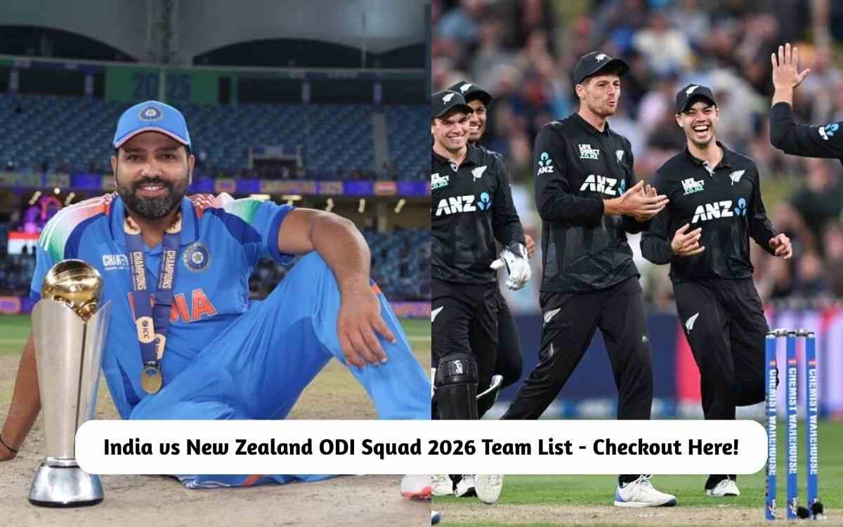 India vs New Zealand ODI Squad 2026 Team List - Checkout Here ...