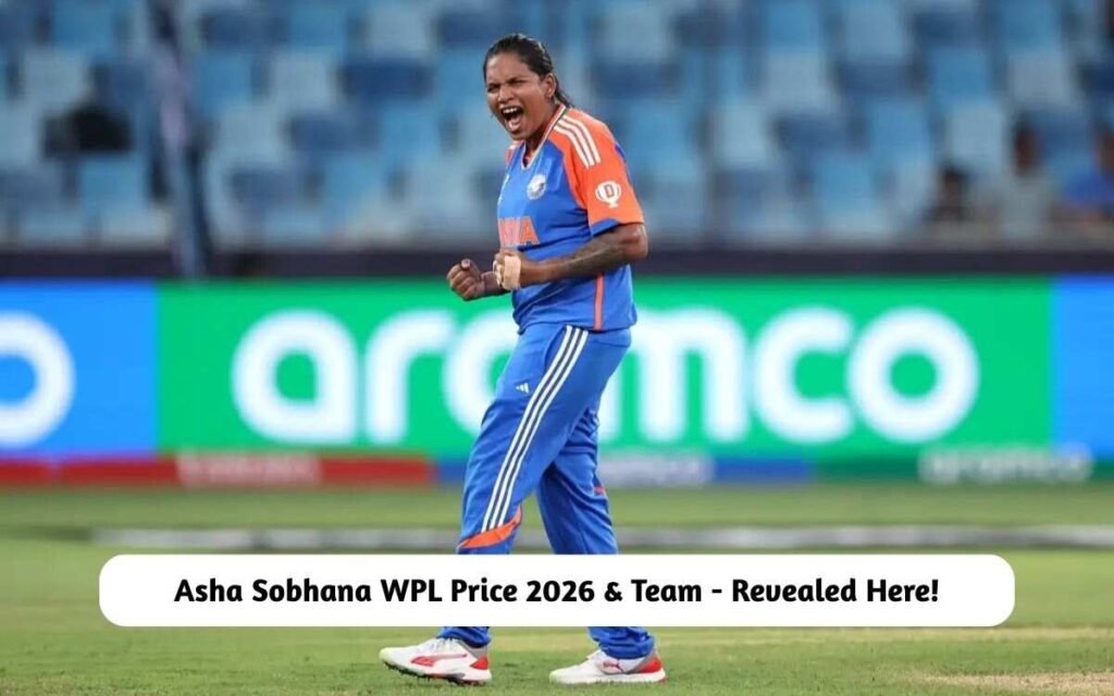 Asha Sobhana WPL Price 2026 & Team - Revealed Here! – crictrends.in