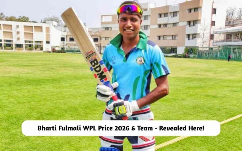 Bharti Fulmali WPL Price 2026 & Team - Revealed Here! – crictrends.in