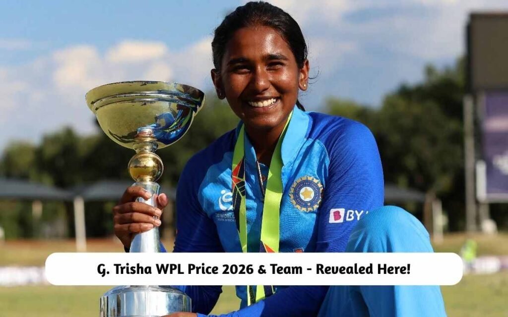 G. Trisha WPL Price 2026 & Team - Revealed Here! – crictrends.in