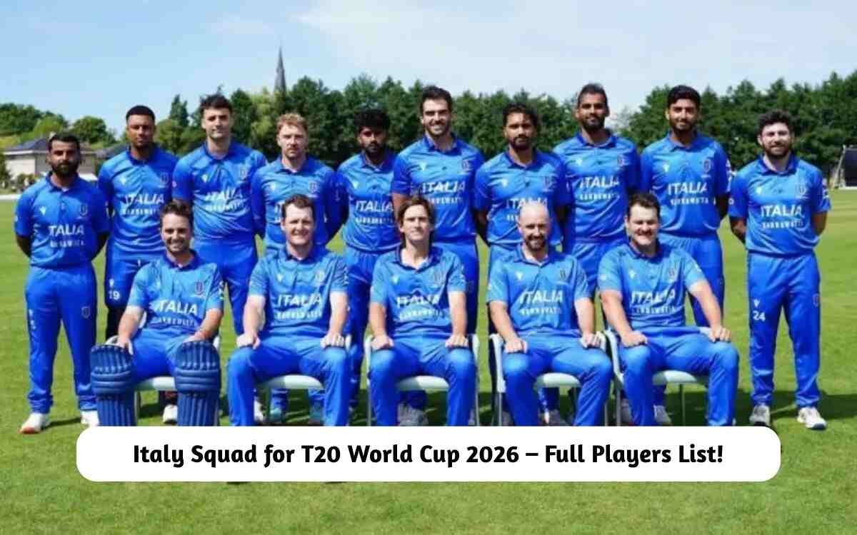 Italy Squad for T20 World Cup 2026 - Full Players List! – crictrends.in