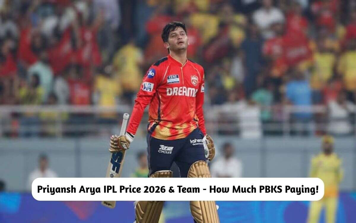 Priyansh Arya IPL Price 2026 & Team - How Much PBKS Paying the Opener ...