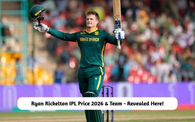 Ryan Rickelton IPL Price 2026 & Team - Revealed Here! – crictrends.in
