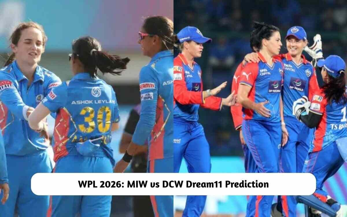WPL 2026: MI-W vs DC-W Dream11 Prediction Today Match 3, Pitch Report ...