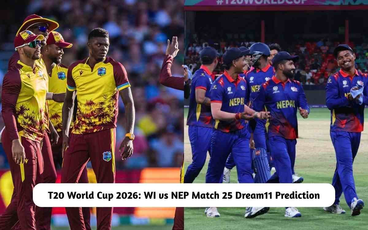 T20 World Cup 2026: WI vs NEP Dream11 Prediction Today Match 25, Pitch ...
