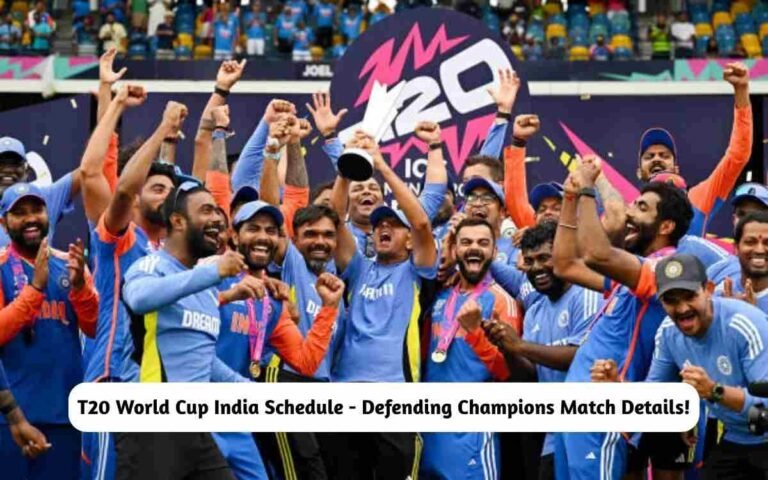 T20 World Cup India Schedule - Checkout Defending Champions Match ...