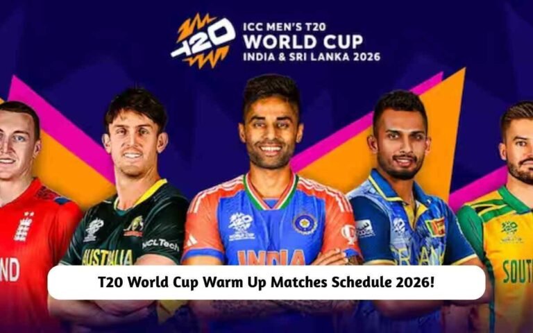 T20 World Cup Warm Up Matches Schedule 2026 - Checkout Here ...